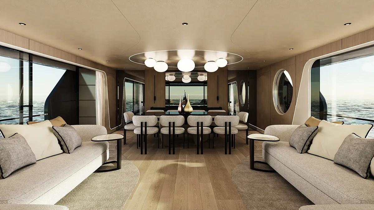 This New 78-Foot Yacht Can Be Anchored in Any Bay or Cove