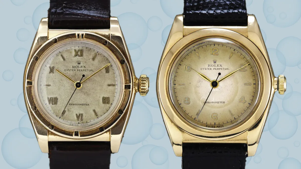 A Collector’s Guide to Rolex Bubbleback Watches, From 1931 to 1950s
